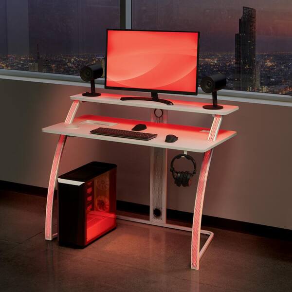 OSP Home Furnishings Code 30 - 47.75 in Battlestation Carbon Fiber Top ...