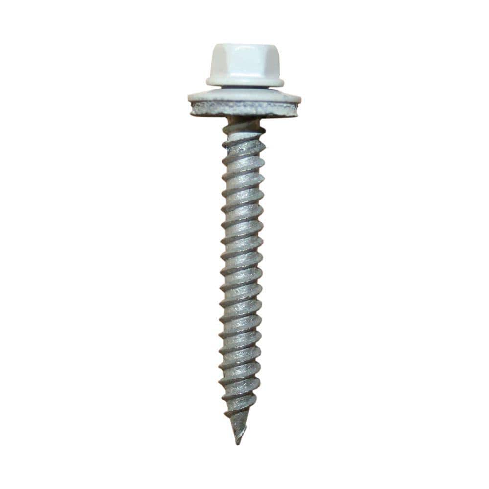 Union Corrugating #10 Screw 1-1/2 in. Metal to Wood Fastener (250/Bag ...