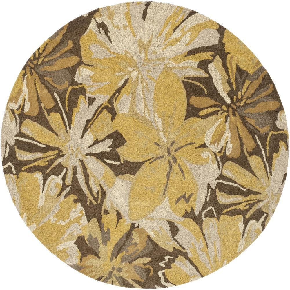 Artistic Weavers Amaranthus Amber 4 ft. x 4 ft. Round Indoor Area Rug ...
