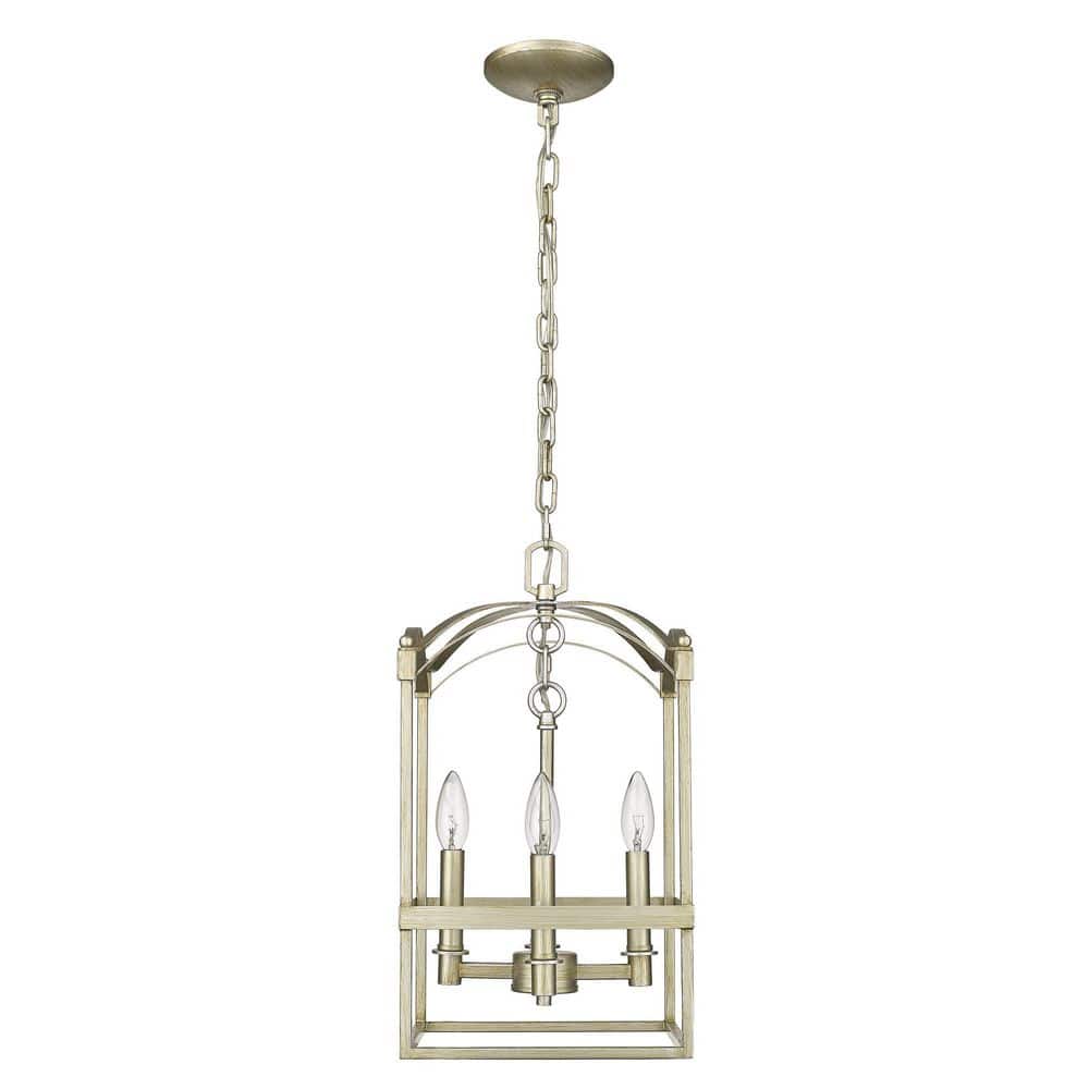 Acclaim Lighting Cormac 4-Light Rectangle Washed Gold Pendant IN10015WG ...