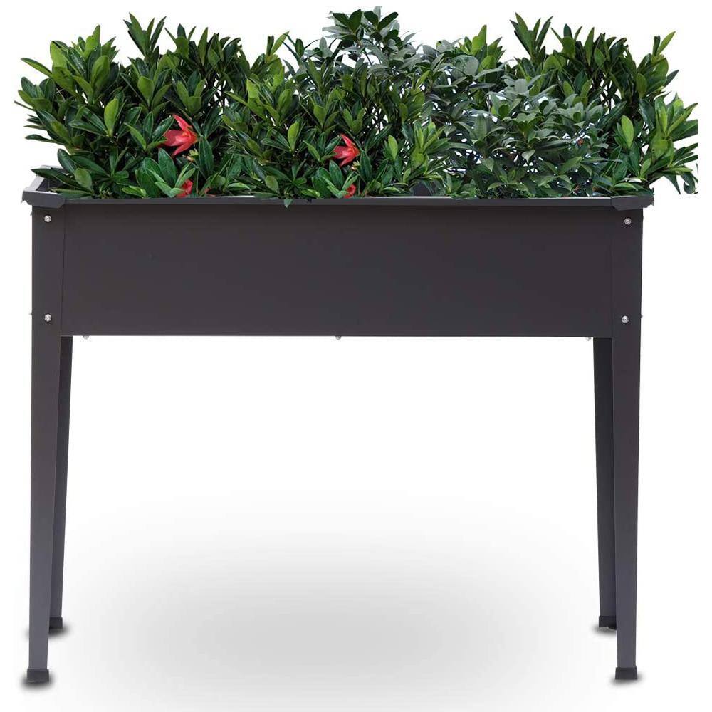 Barton Outdoor Raised Elevated Garden Bed Planter Box for Grow Flower ...