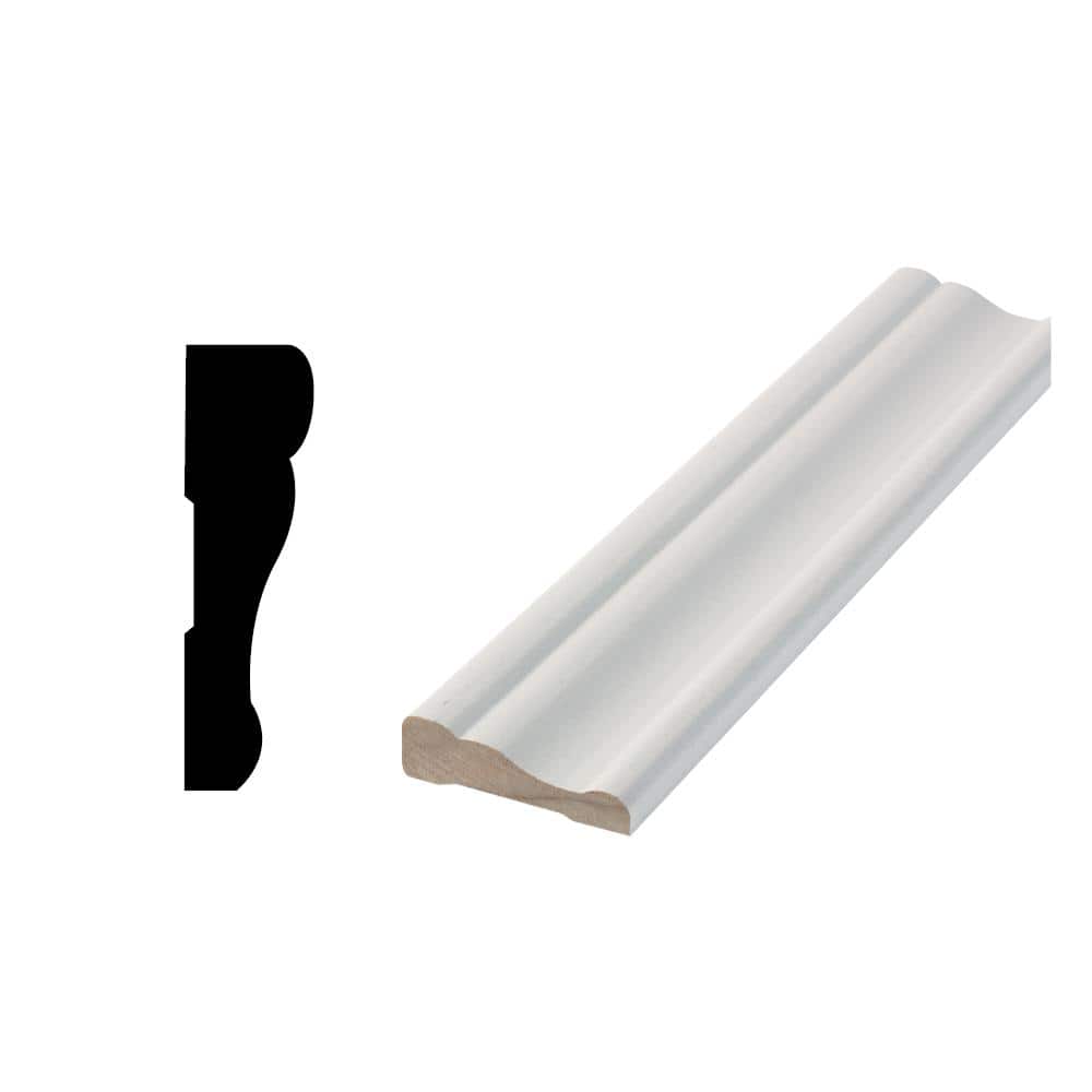 Woodgrain Millwork A214 5/8 in. x 2-1/4 in. x 84 in. Primed Wood Finger ...