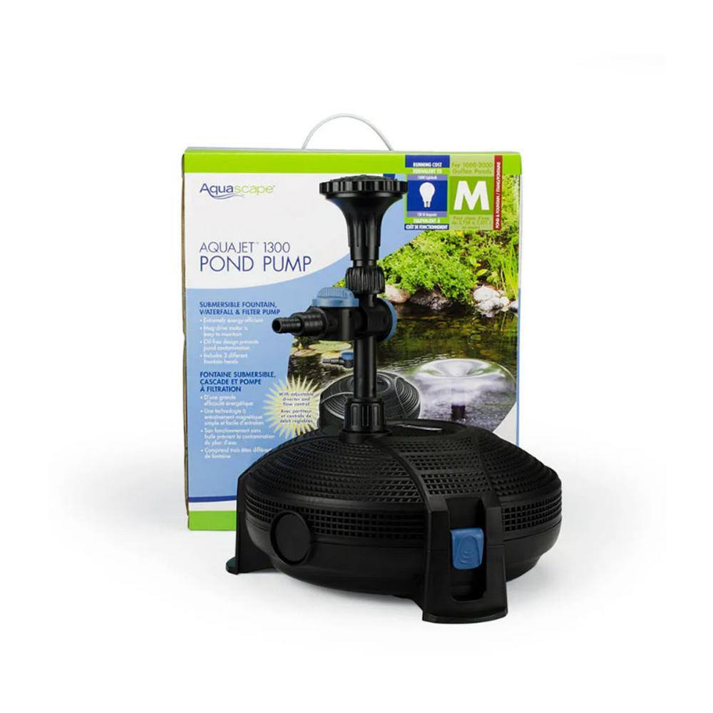 Aquascape Stunning Pond Pump Choice of 3 Fountain Heads and Integrated ...