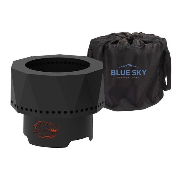 BLUE SKY OUTDOOR LIVING The Ridge NCAA 15.7 in. x 12.5 in. Round Steel ...