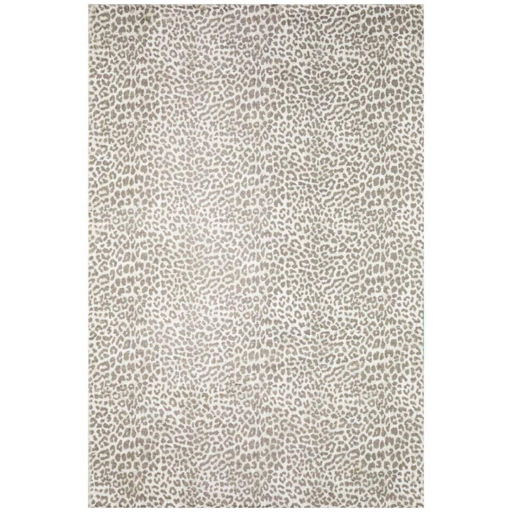HomeRoots 5 X 8 Beige Animal Print Runner Rug 2000491676 - The Home Depot
