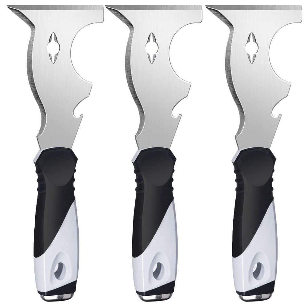 NVNOO 10 in 1 Putty Knife Set, Multi-Use Painters Tool with Taping ...