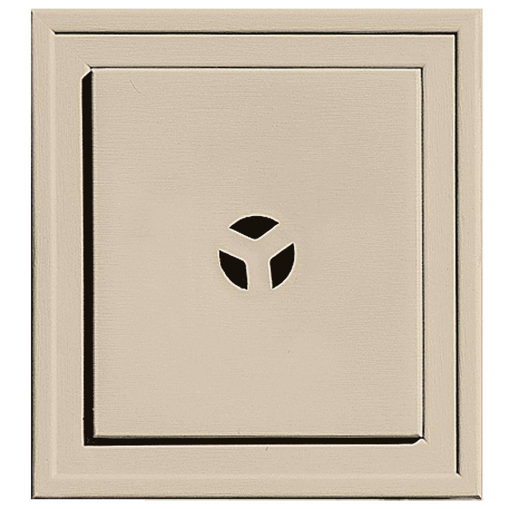 Builders Edge 7.9375 in. x 7.3125 in. #049 Almond Slim Line Universal ...