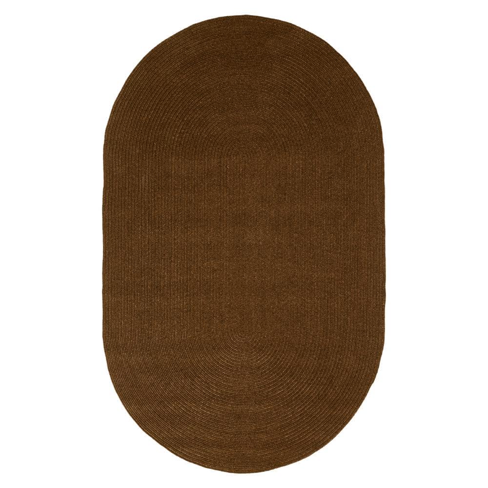 SUPERIOR Braided Cocoa 8' x 10' Reversible Indoor/Outdoor Area Rug ...