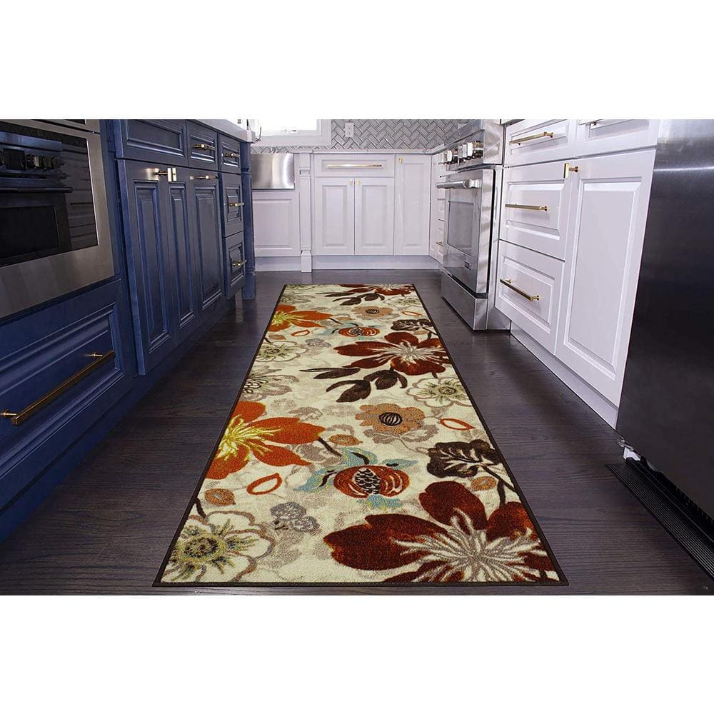 RugStylesOnline Big Flowers Floral Design Cut to Size Multicolor 26 ...