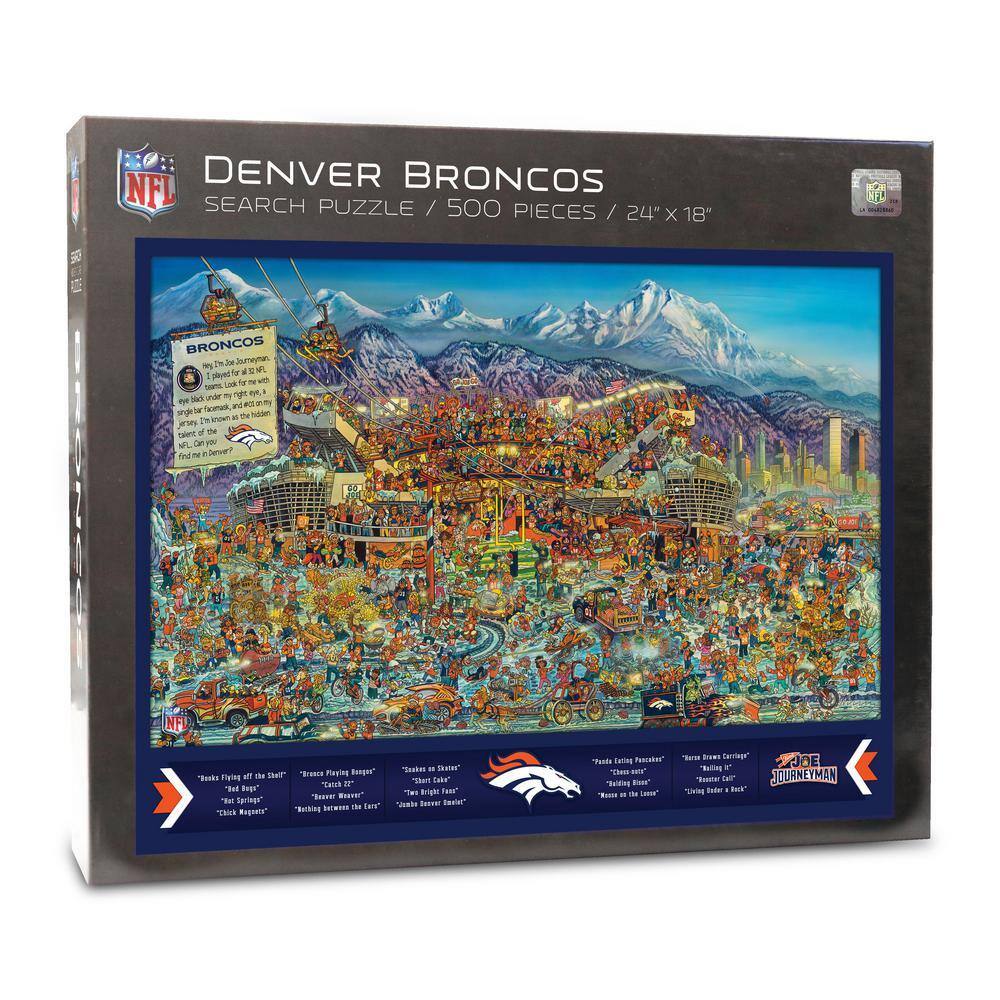 YouTheFan NFL Denver Broncos Joe Journeyman Puzzle 9029687 - The Home Depot