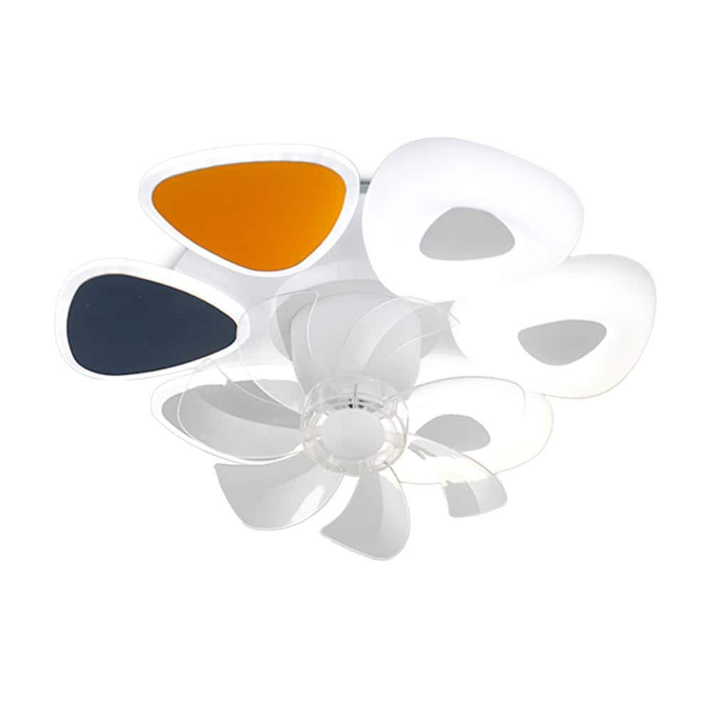 INNOBULE 21 in. Indoor White LED Modern Dimmable Semi-Flush Mount ...