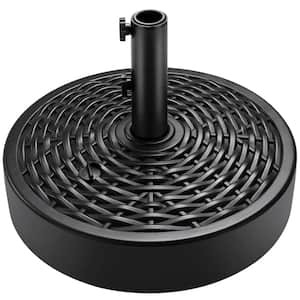 4.6 lb. Round Sunburst Plastic Patio Umbrella Base in Black Z07CQC5W4X ...