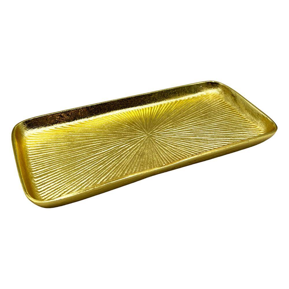 castellousa Aluminum Decorative Modern Gold Tray CB-AP68-TR-12-GLD ...
