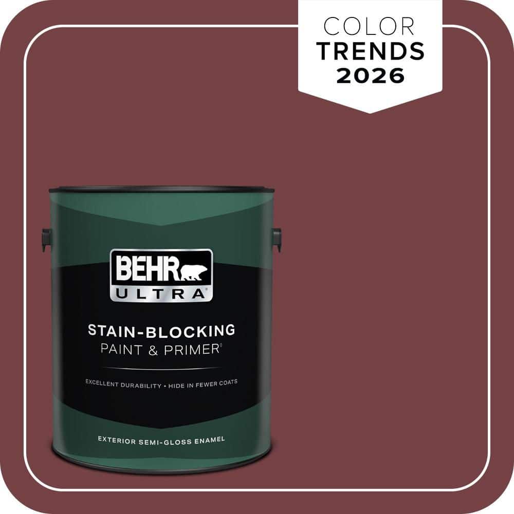 BEHR ULTRA 1 gal. #MQ1-15 Rumors Semi-Gloss Enamel Exterior Paint ...