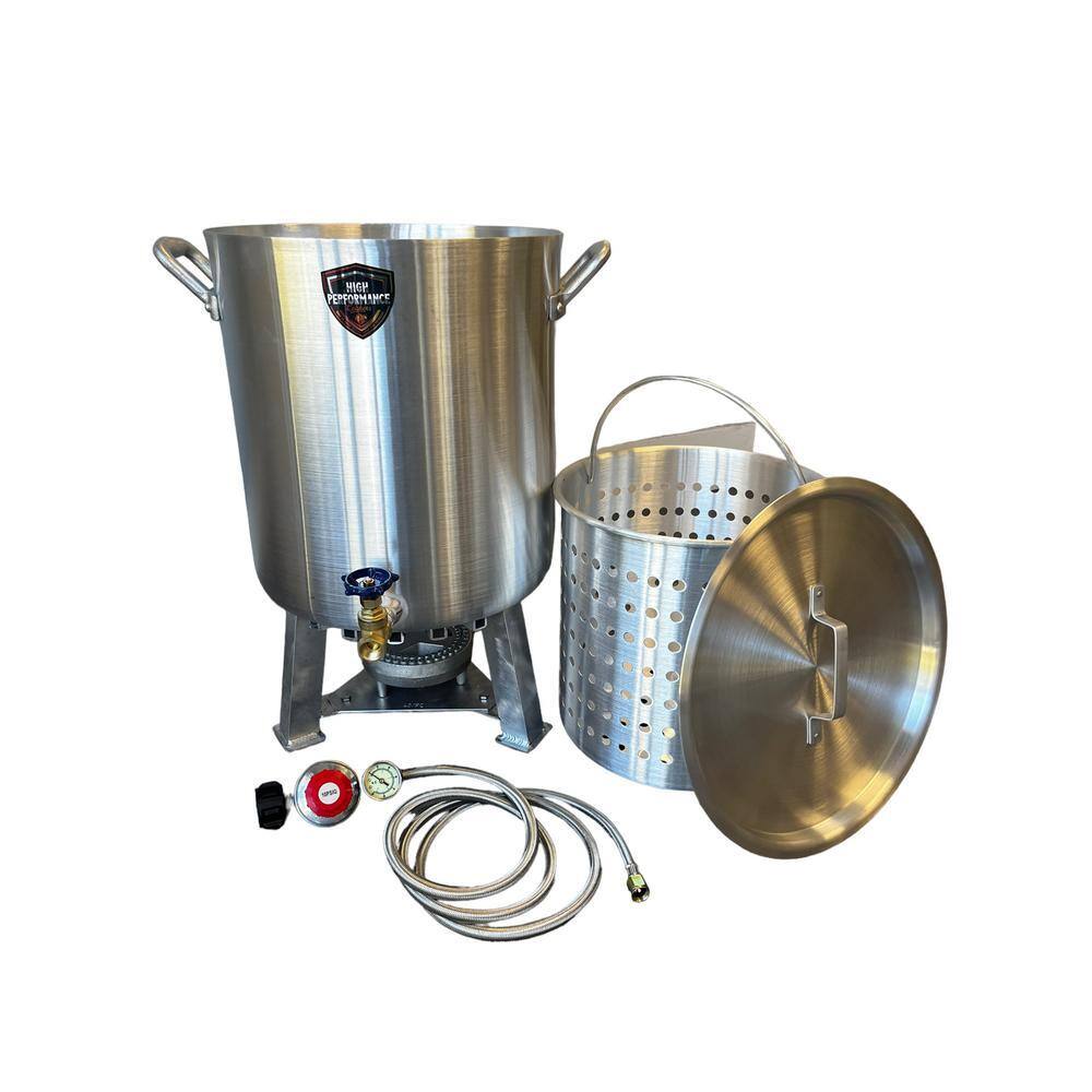 HIGH PERFORMANCE COOKERS 40 qt. Crawfish Boiler Powered Seafood Pot ...
