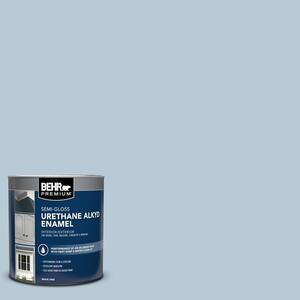 BEHR PREMIUM 5 gal. #PPU14-15 Denim Light Urethane Alkyd Semi-Gloss ...
