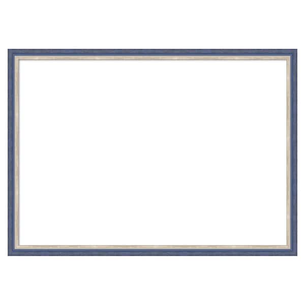 Amanti Art Theo Blue Narrow 21 in. x 15 in. Wood Framed Dry Erase ...