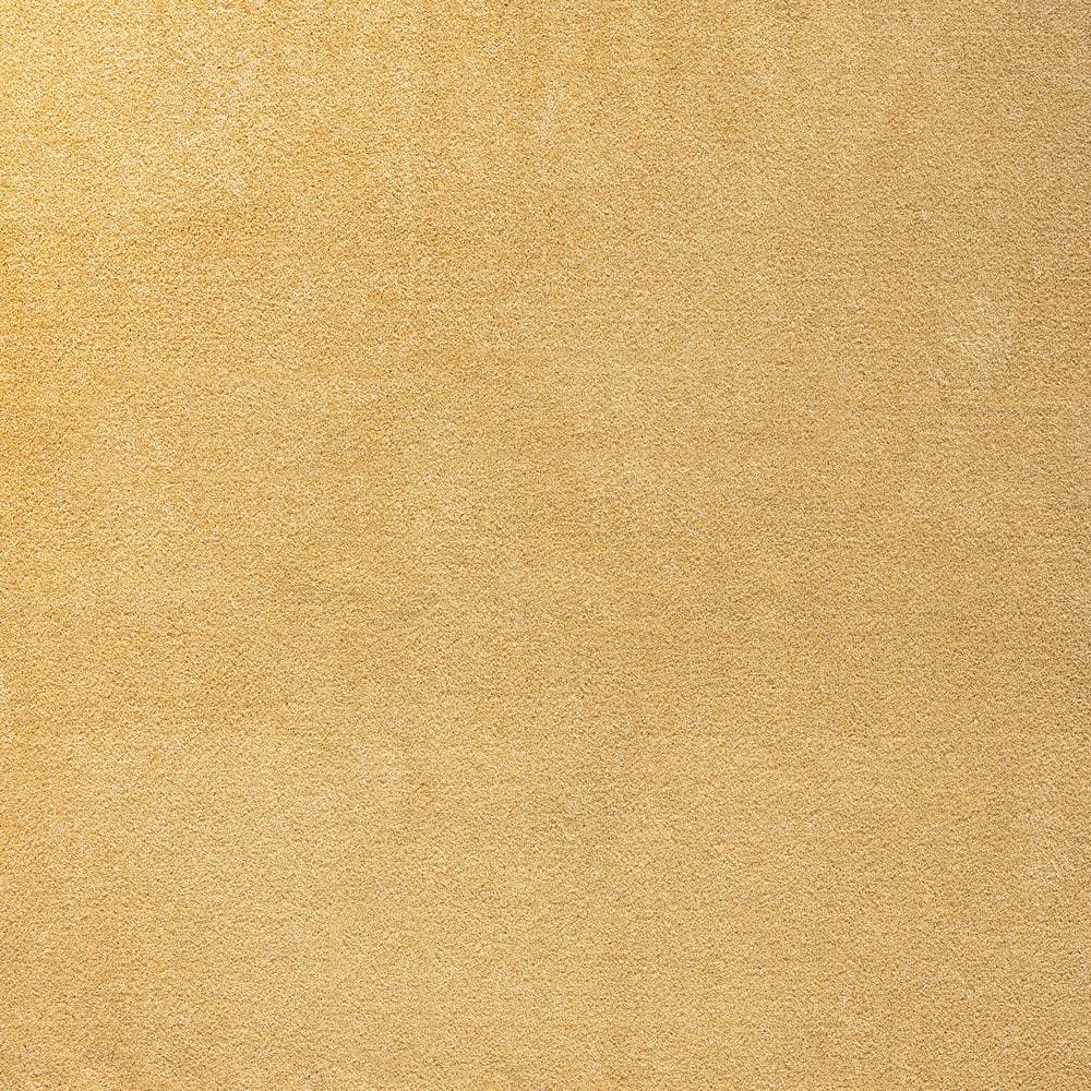JONATHAN Y Haze Solid Low-Pile Mustard 6' Square Area Rug SEU100B-6SQ ...