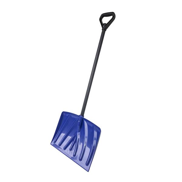 Snow Joe 48 in. Handle Poly Blade Snow Shovel with Metal Wear Strip ...