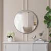 Home Decorators Collection Medium Round Silver Classic Accent Mirror ...