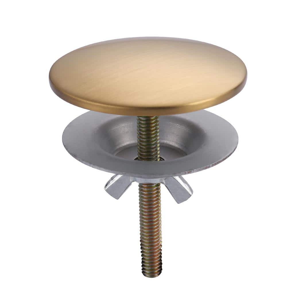 ARCORA 2 in. x 2.13 in. Round Brass Sink Hole Covers in Brushed Gold ...