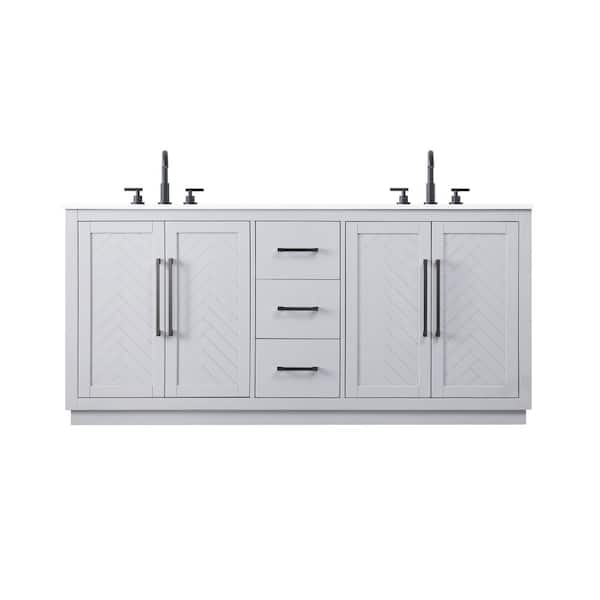Reviews for Wyndham Collection Daria 80 in. Double Freestanding White ...