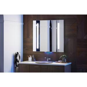 KOHLER 40 in. W x 33 in. H Rectangular Frameless LED Light Wall-Mount ...