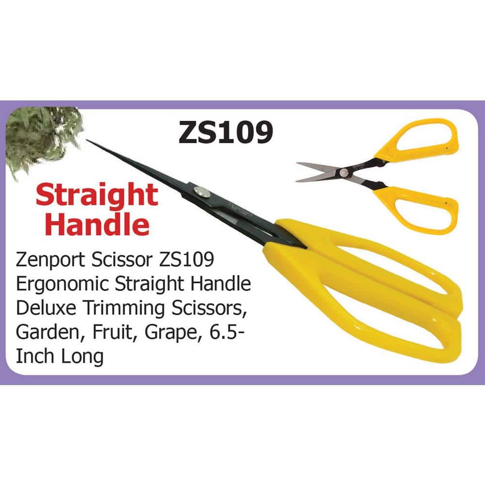 ZENPORT Zenport Scissors Garden Fruit Grape 6.5 in. L Box of 3 ZS109 3PK The Home Depot