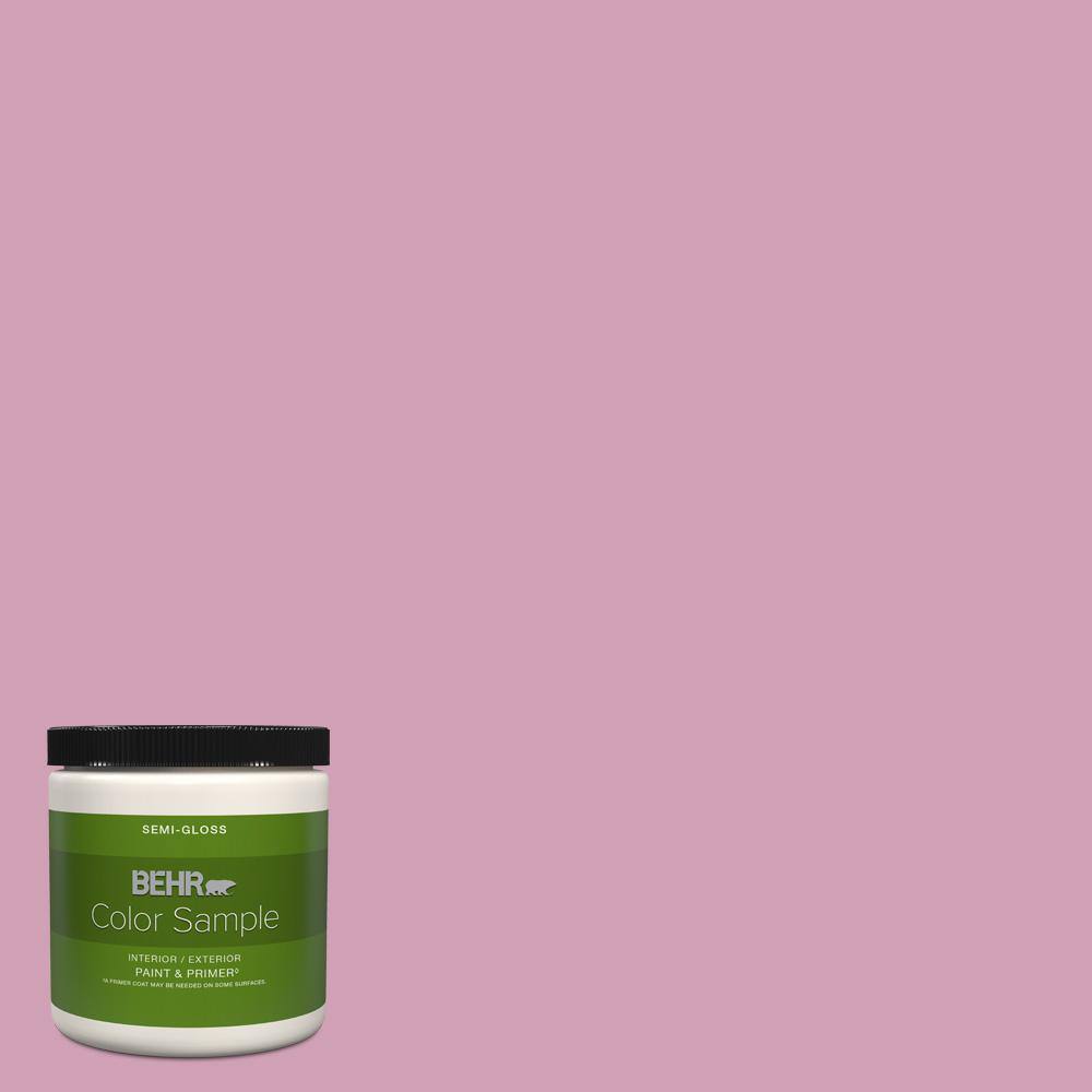 BEHR PREMIUM PLUS 8 oz. #M130-4 Raspberry Smoothie Semi-Gloss Interior ...