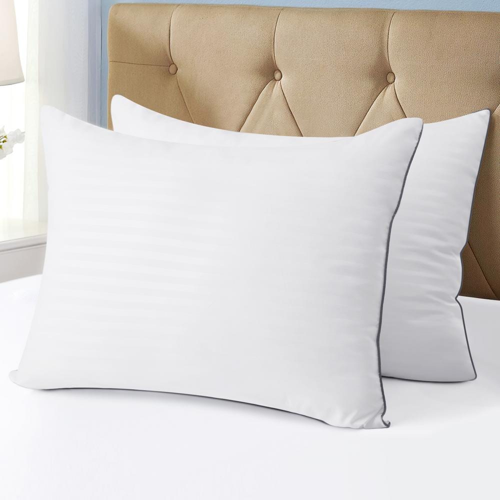 JEAREY Gel Fiber Medium Pillow (set of 2) HXZH-Q - The Home Depot