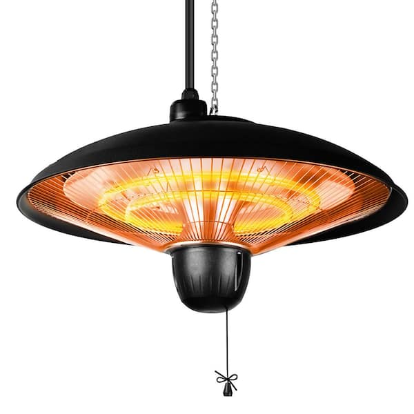DWELLCOZY 1500-Watt Stainless Steel Hanging Halogen Electric Patio ...