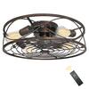Cedar Hill 20 in. 4-Light Indoor Oil Rubbed Bronze Caged Ceiling Fan ...