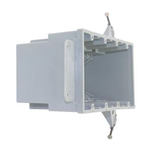Cantex New Work 4-Gang 64 cu. in. Heavy Wall Nail-on Electrical Outlet ...
