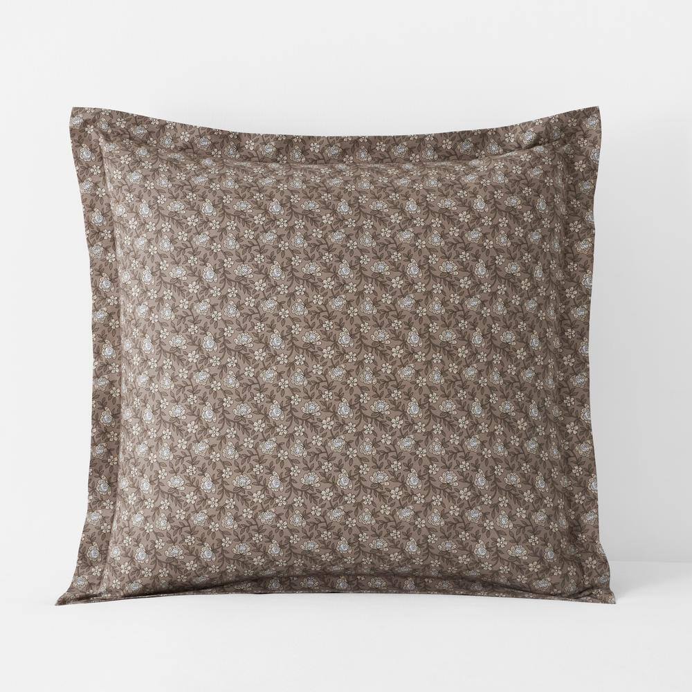 The Company Store Company Cotton Mini Floral Vine Mocha Cotton Percale ...