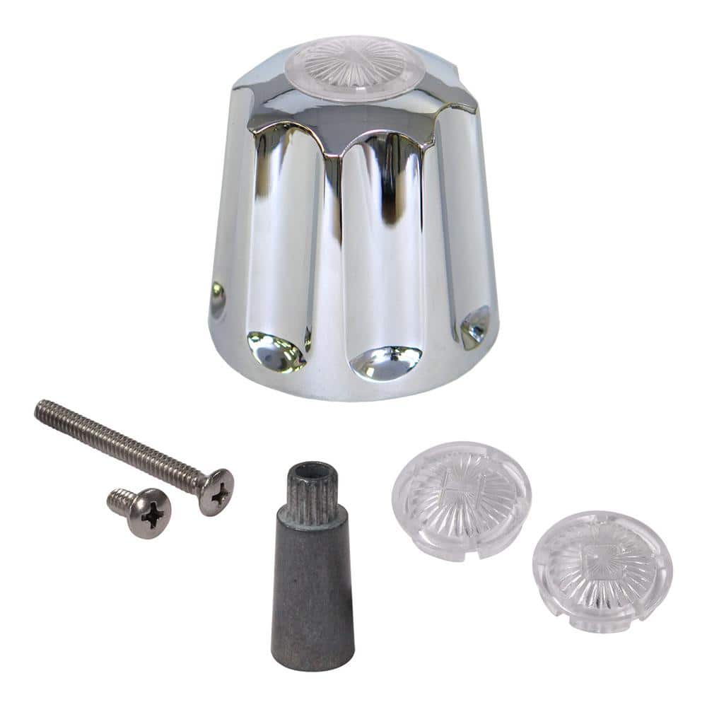 Everbilt Replacement Shower Knob in Chrome Finish with Clear Acrylic ...