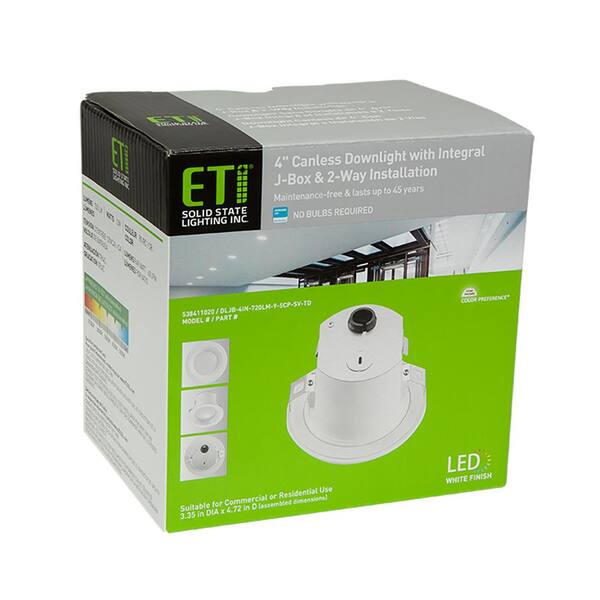 Star Light 4Inch LED Recessed Slim Pot Light With Junction Box, Ultra ...