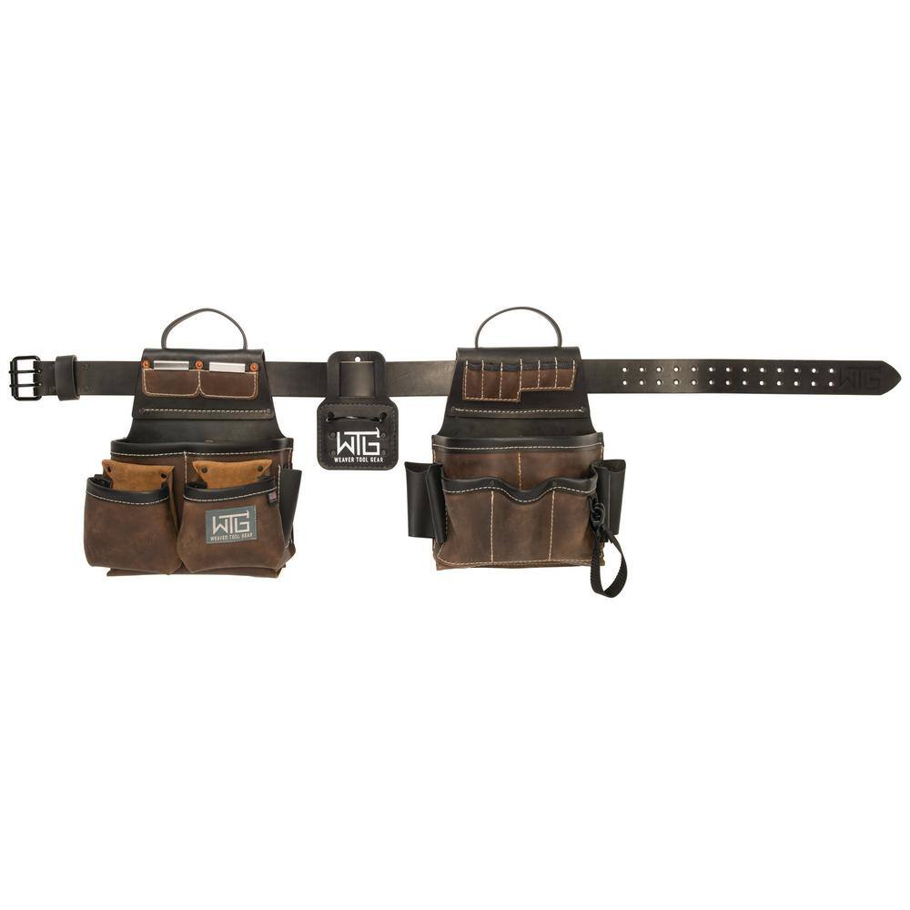 Weaver Tool Gear Electrician Brown Leather Waist Tool Belt 85300-45-01 ...