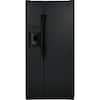 GE 23.0 cu. ft. Side by Side Refrigerator in Black, Standard Depth ...