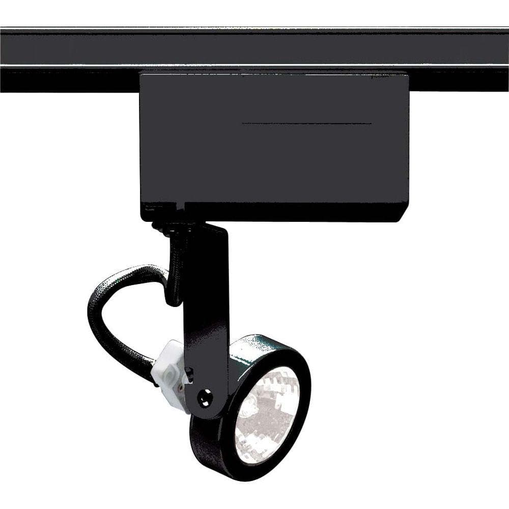 SATCO 1-Light MR16 12-Volt Black Gimbal Ring Track Lighting Head TH239 ...