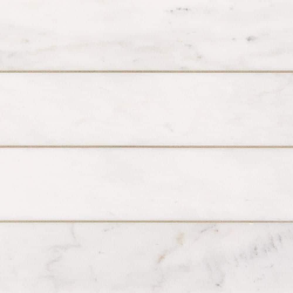 Have a question about Jeffrey Court Milky Veil White 2 in x 12 in Honed ...