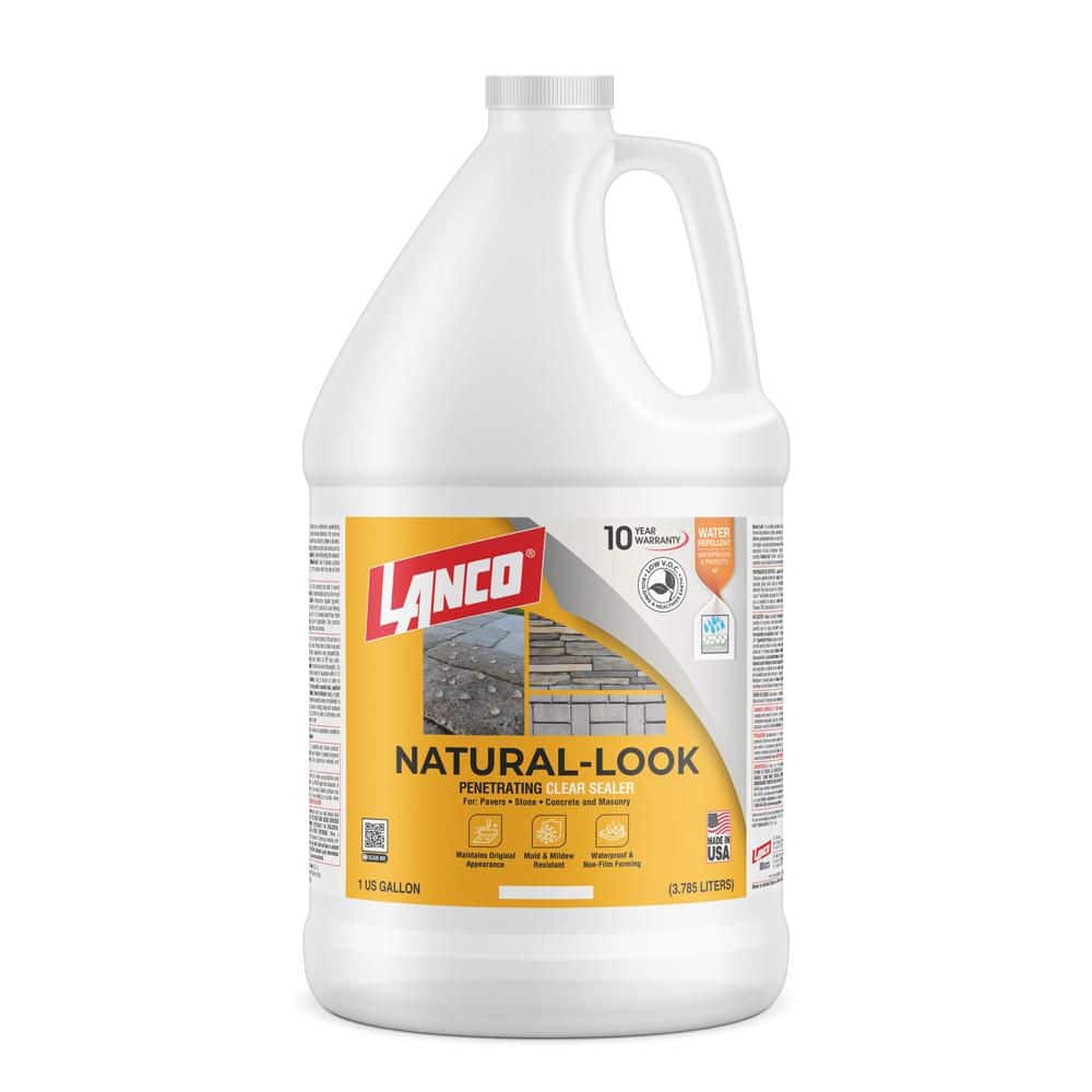 Lanco Natural Look 1 Gal. Interior/Exterior Clear Sealer for Concrete ...