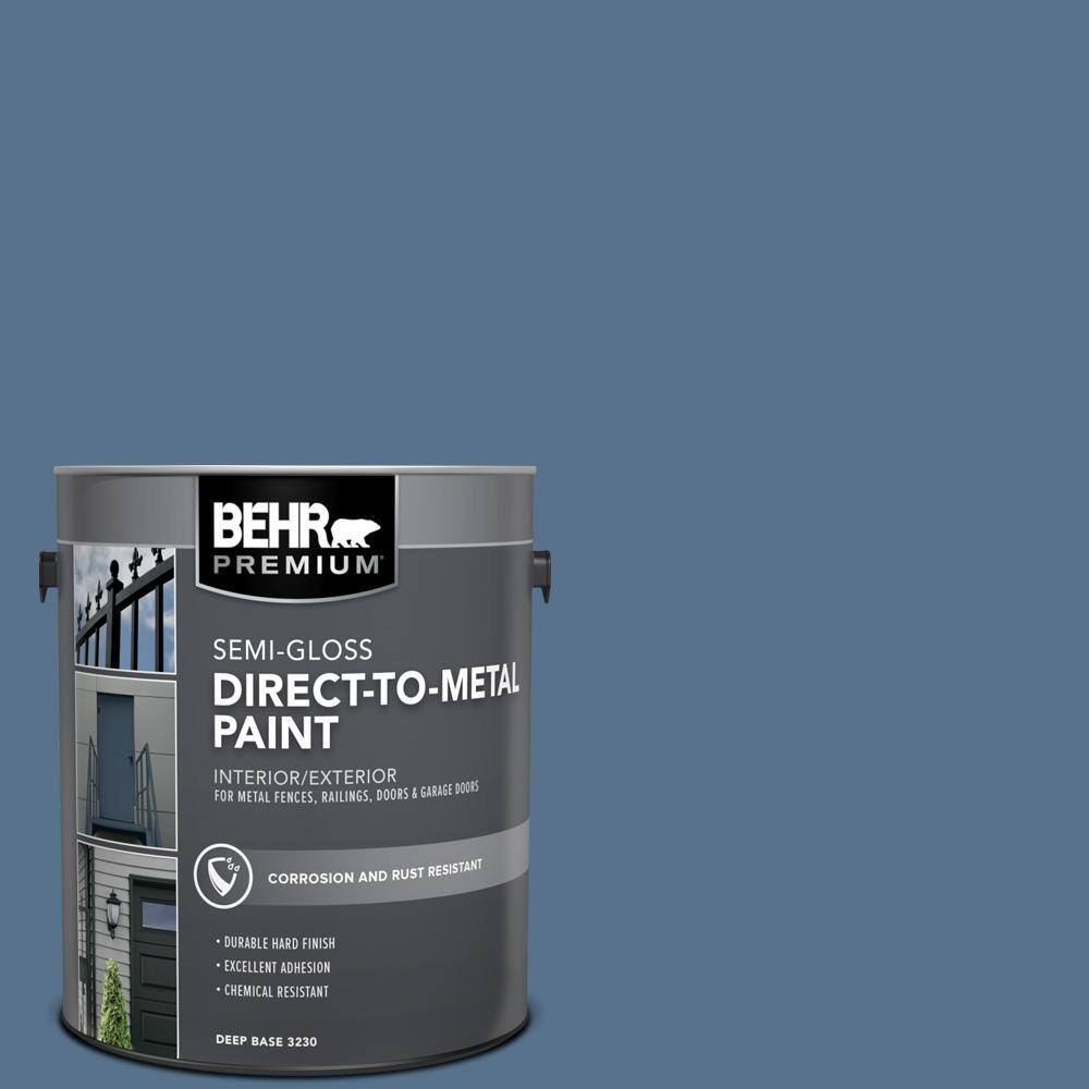 BEHR PREMIUM 1 gal. #PPU14-01 Arrowhead Lake Semi-Gloss Direct to Metal ...