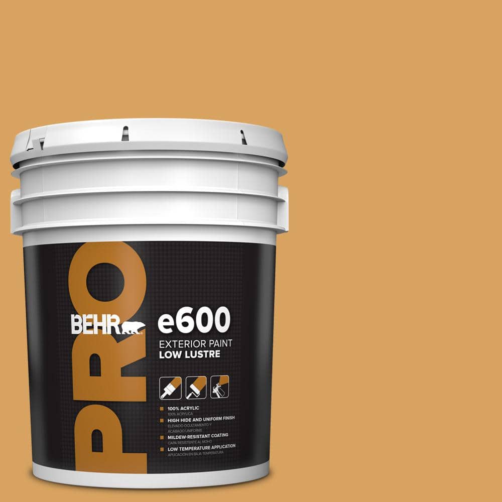 BEHR PRO 5 gal. #MQ4-10 Amber Brew Low Luster Exterior Paint PR62305 ...