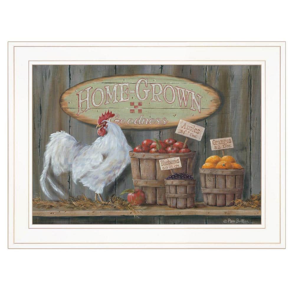 HomeRoots Charlie Home Grown 1-Piece Framed Wall Art 15 in. x 19 in ...
