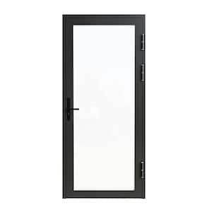 ARK DESIGN 36 in. x 80 in. Left Swing/OutSwing Single Tempered Glass ...
