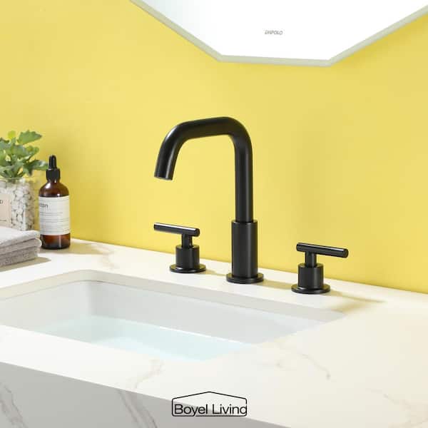 Yellow And Black Bathroom