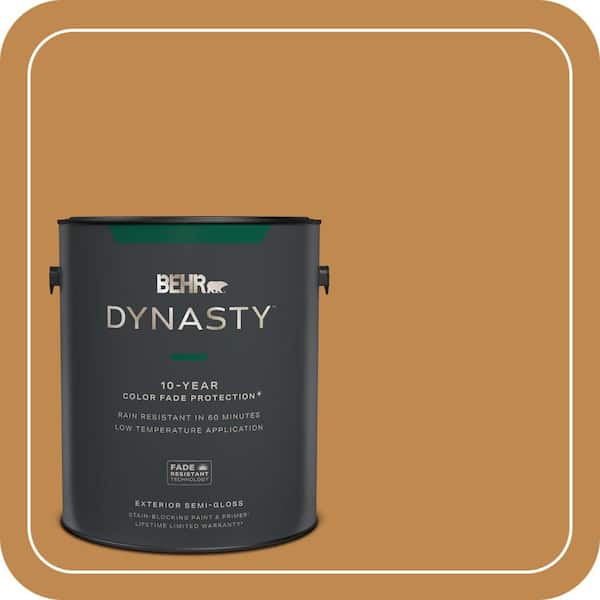 BEHR DYNASTY 1 gal. #M250-6 Toffee Tart Semi-Gloss Exterior Stain ...