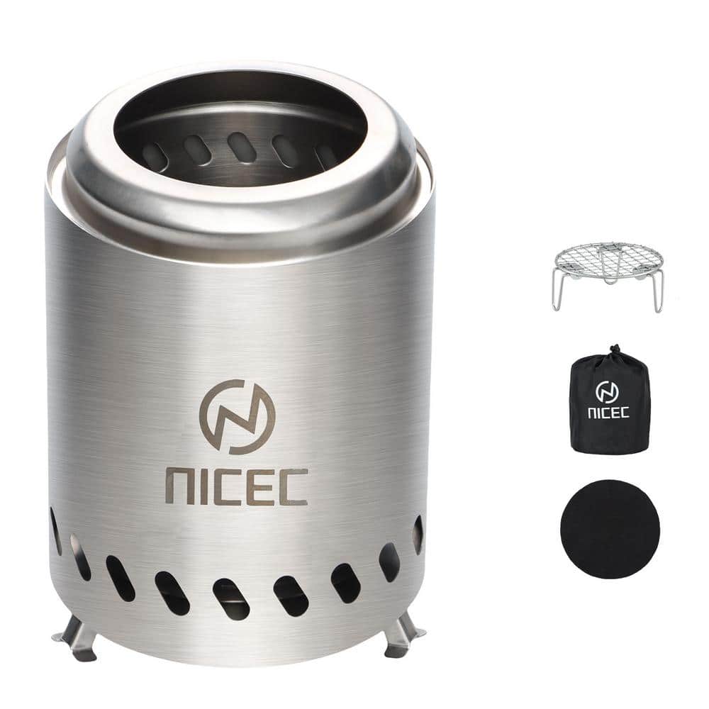 Fire Pits, 5.5 in. Smokeless Fire Pits, Stainless Steel Portable Fire ...