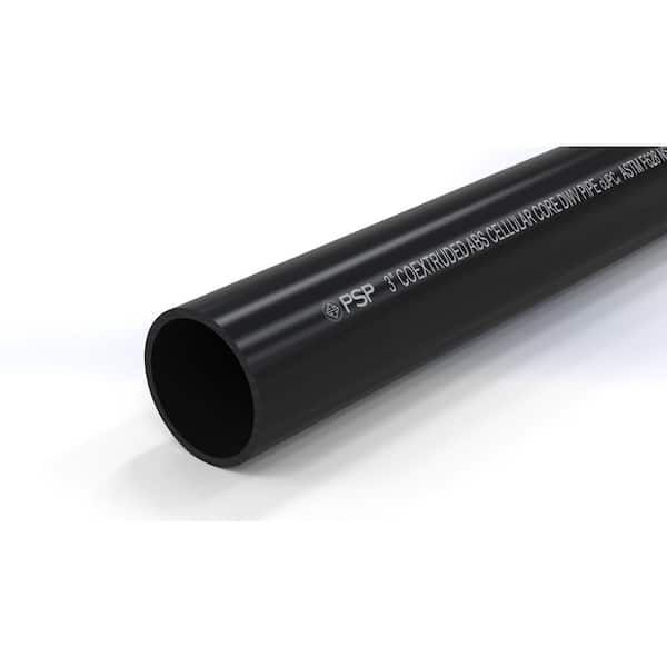 Plastic Services 3 in. x 10 ft. ABS DWV Pipe ABS10-3 - The Home Depot