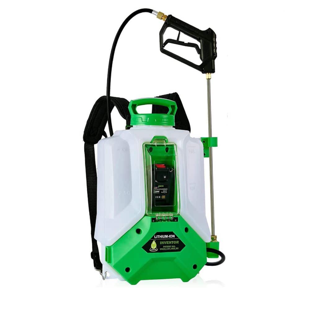 Justincity 4 Gal. Cordless Backpack Polyethylene Sprayer or Weeding ...
